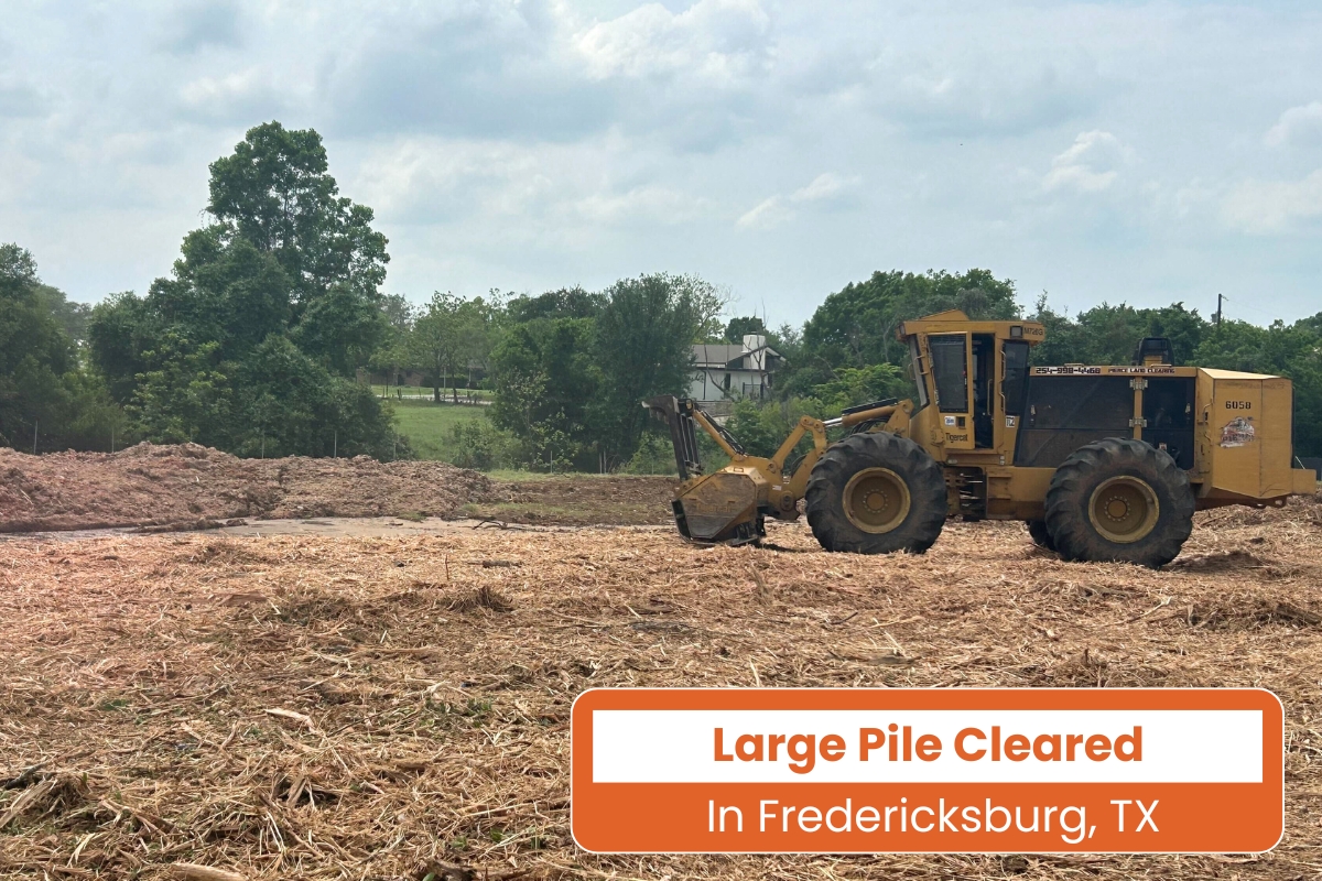 Taming the Monster: Large Pile Cleared in Fredericksburg, Texas